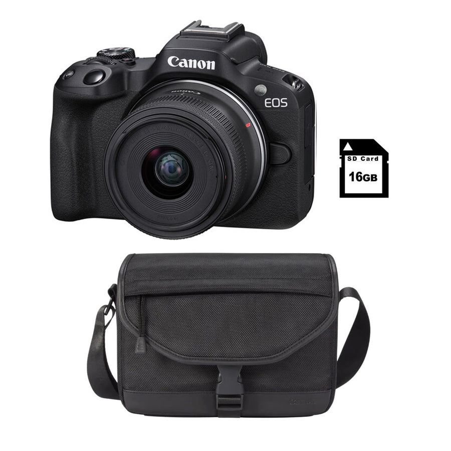 Canon EOS R50 Mirrorless Camera Travel Kit: Compact & Versatile