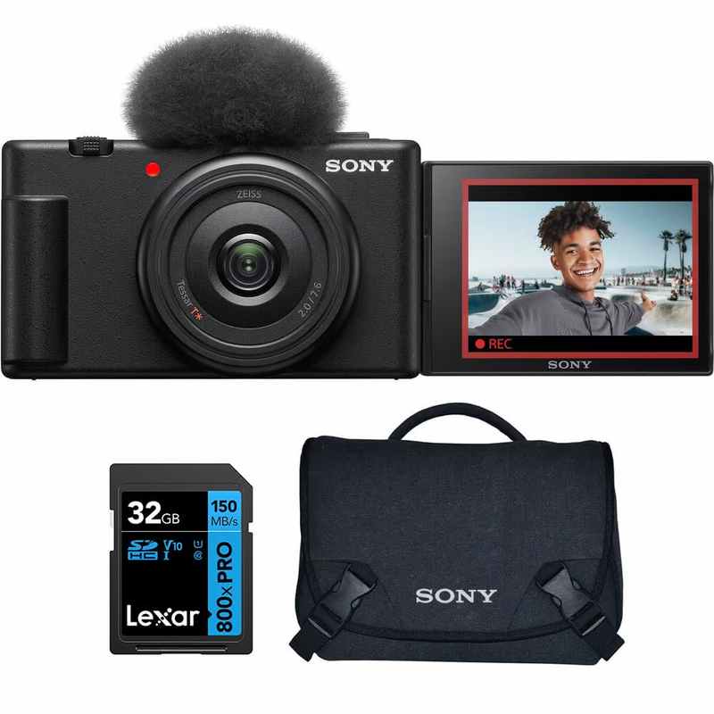 Sony ZV-1F Vlogging Camera (Black)