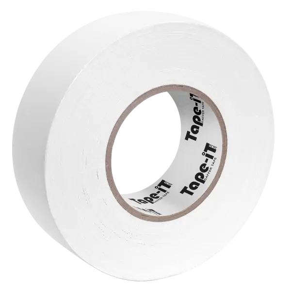 TAPE-IT 50M WHITE GAFFER TAPE ROLL 48MM X 50M