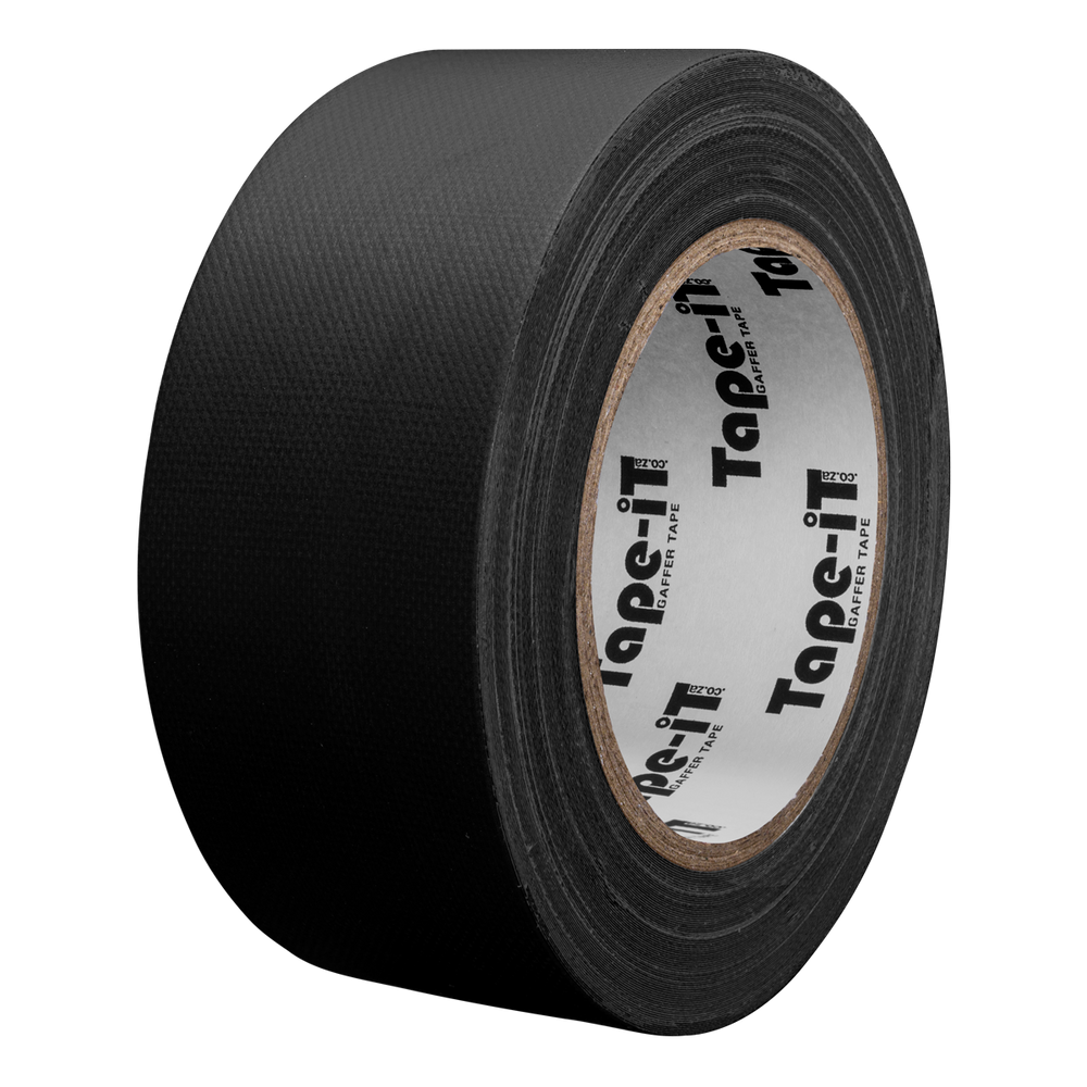 TAPE-IT BLACK GAFFER TAPE ROLL 48MM X 25M